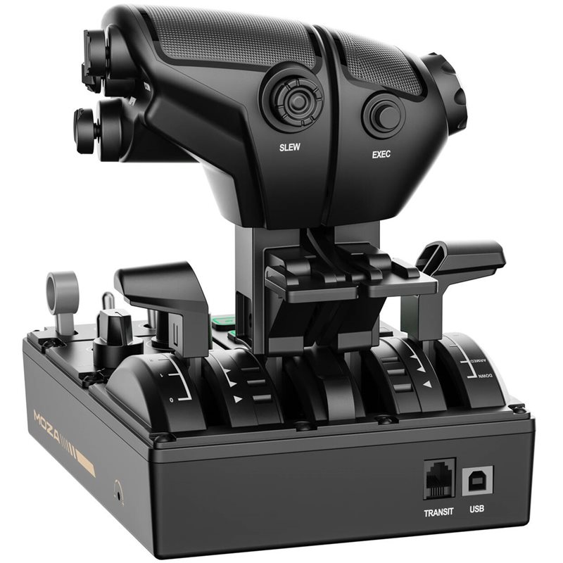 MOZA Racing MTQ Throttle Quadrant, kaasuvipuyksikkö, musta - Jimms.fi