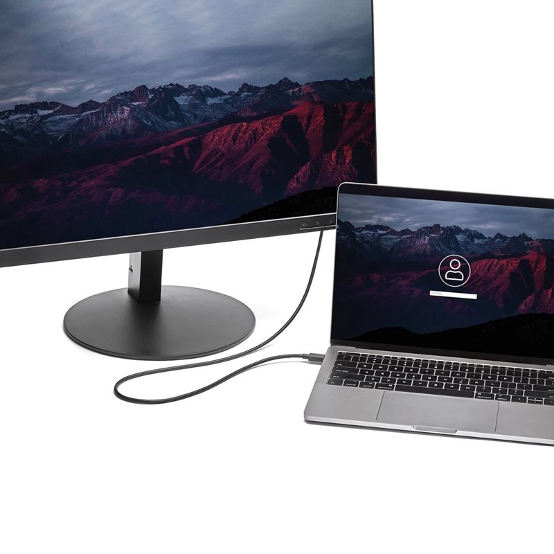 StarTech.com USB-C -> DisplayPort 1.2 -näyttökaapeli, 1m, musta - Jimms.fi
