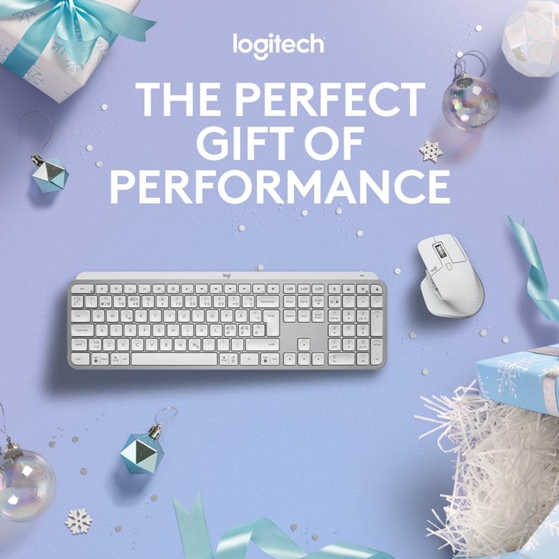 Logitech MX Master 3S -langaton hiiri + MX Keys S -näppäimistö, vaaleanharmaa (Bundletarjous ...